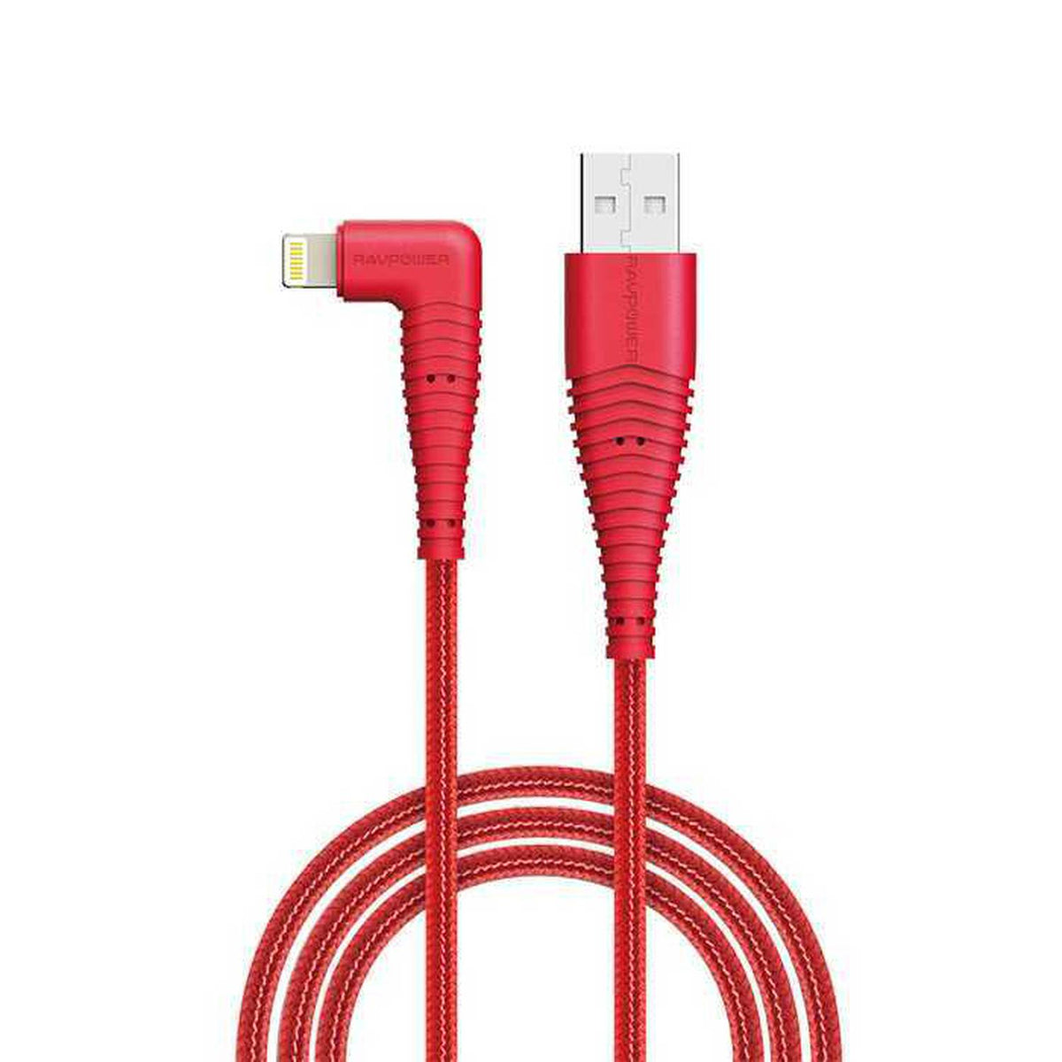 Ravpower 3ft/ 0.9m 90 Degree Lightning Cable - Red – EPHONE