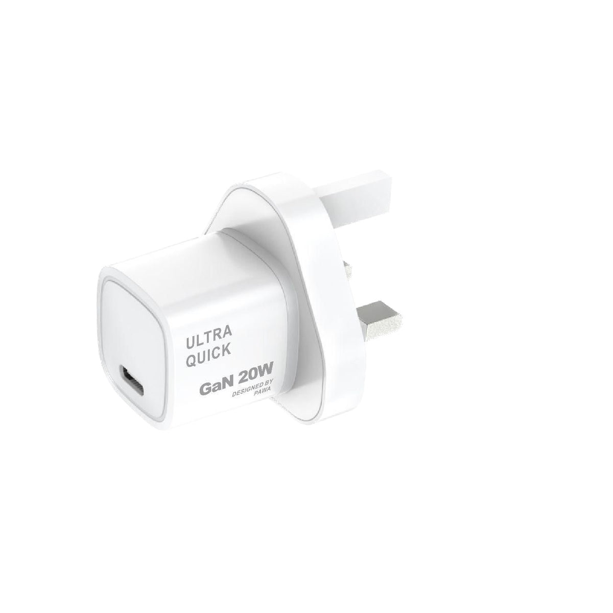Pawa Solid Gan Charger Type C Port PD 20W - White – EPHONE